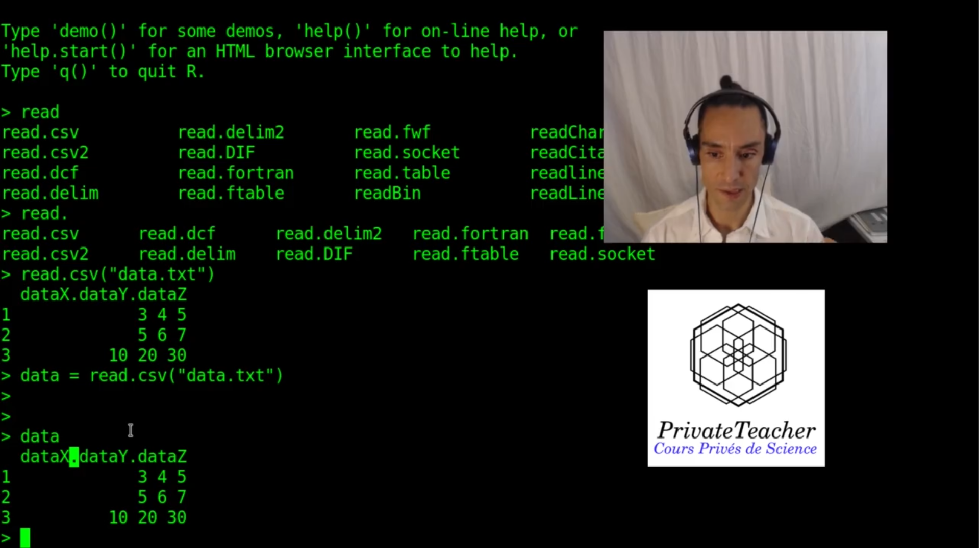 Importer les fichiers CSV dans R | PrivateTeacher